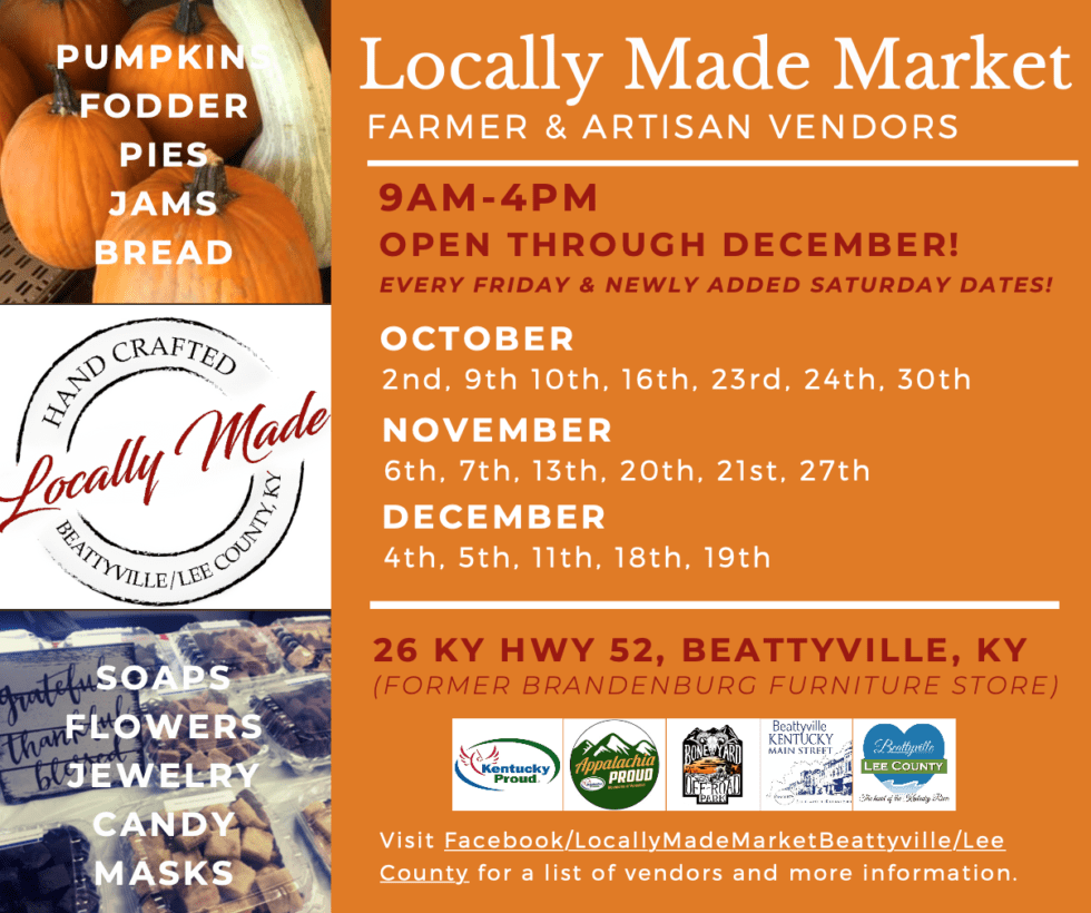 Locally Made Market – Open Through December | Red River Gorge Tourism